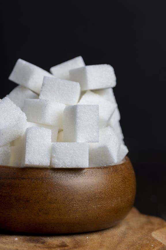 Refined White Beet Sugar, Cubes Stock Image - Image of table, pile ...