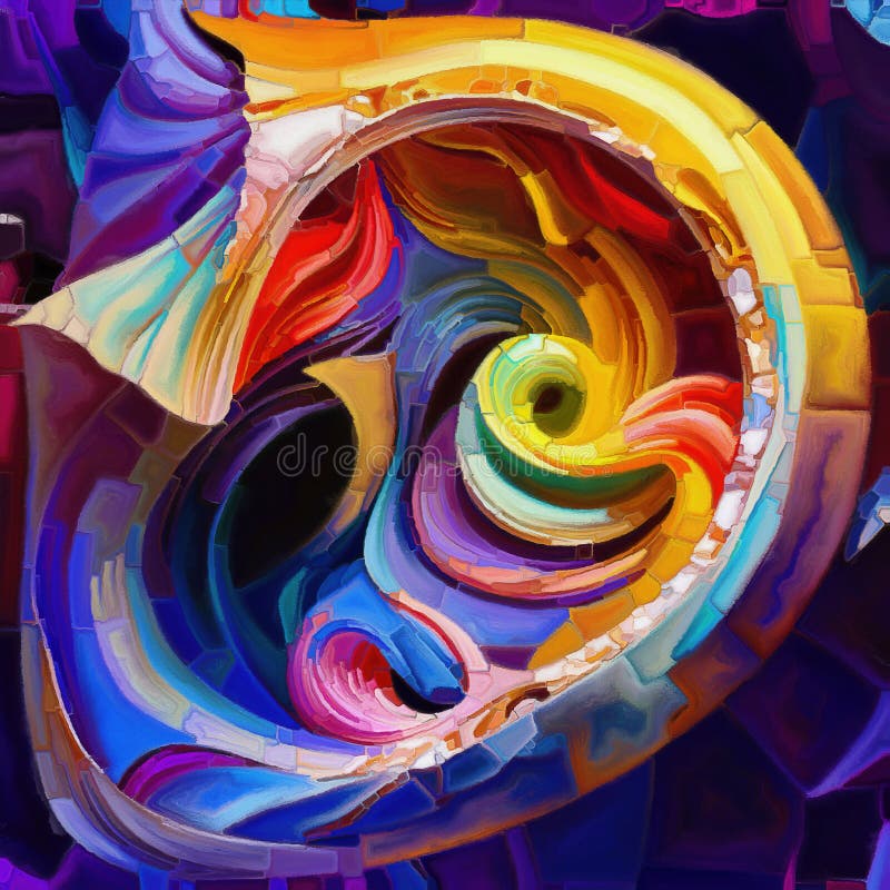 Refinement of Color Shapes stock illustration. Illustration of ...