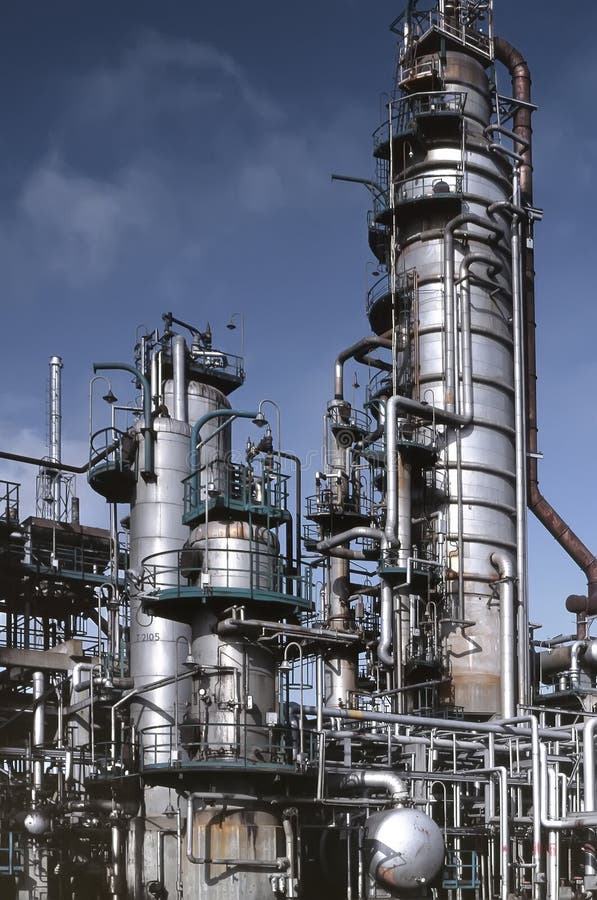 Refinery stock image. Image of stack, equipment, boiler - 3156131