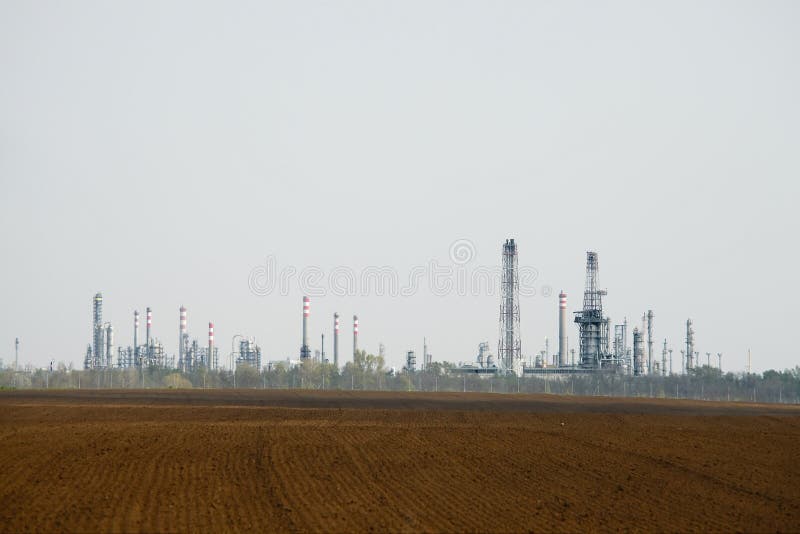 Refinery stock photo. Image of agricultural, field, plant - 15818026