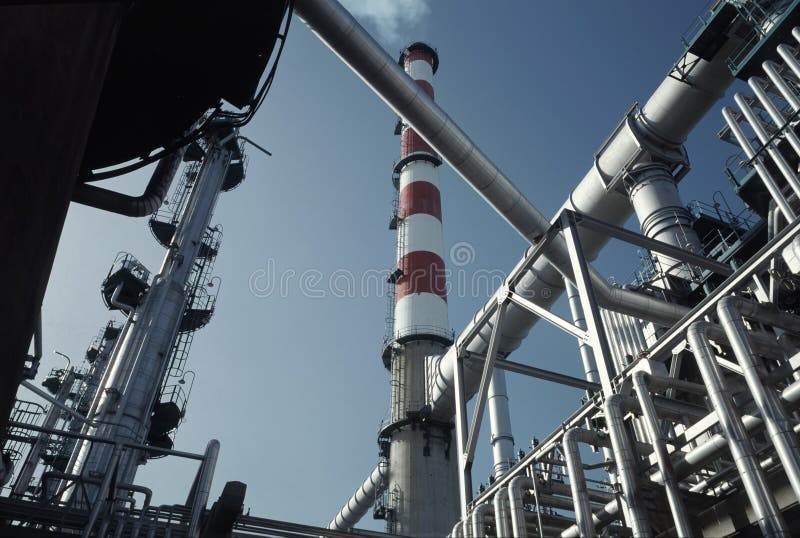 Refinery stock image. Image of stack, equipment, boiler - 3156131
