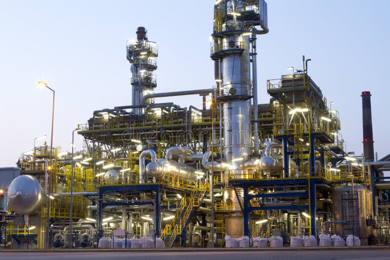 Oil Refinery stock image. Image of diesel, economy, fuel - 5476375