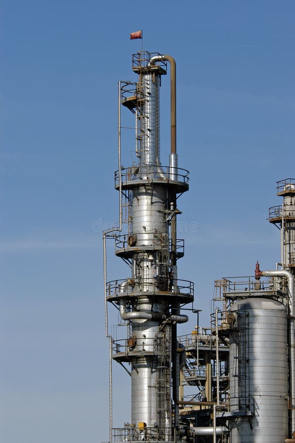 Refinery stock image. Image of petroleum, tower, cracker - 266943