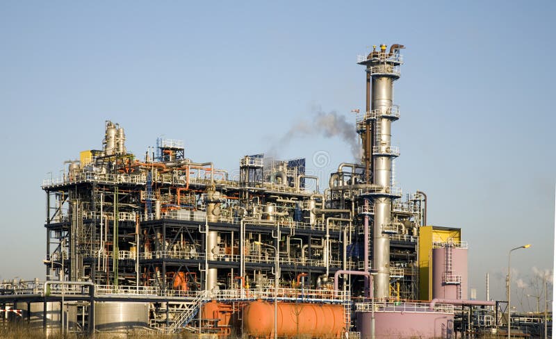 Refinery stock image. Image of stack, factory, steam, global - 474059