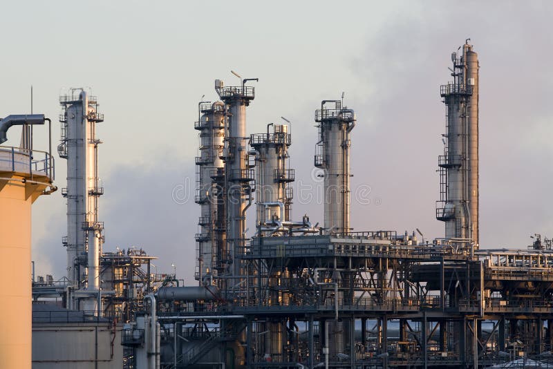 Oil gas refinery stock photo. Image of propane, energy - 5845276