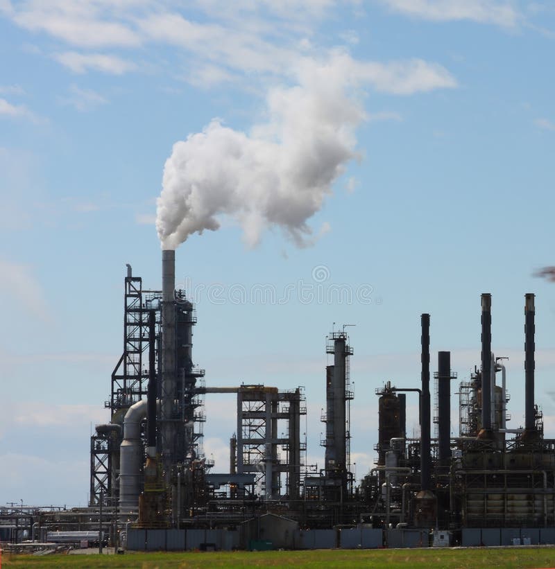 Oil and Gas Refinery stock image. Image of resources, power - 6128779