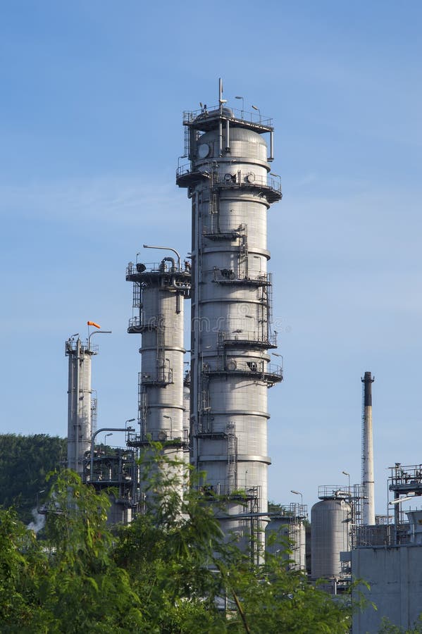 Refinery stock image. Image of blue, petrol, industrial - 42985421