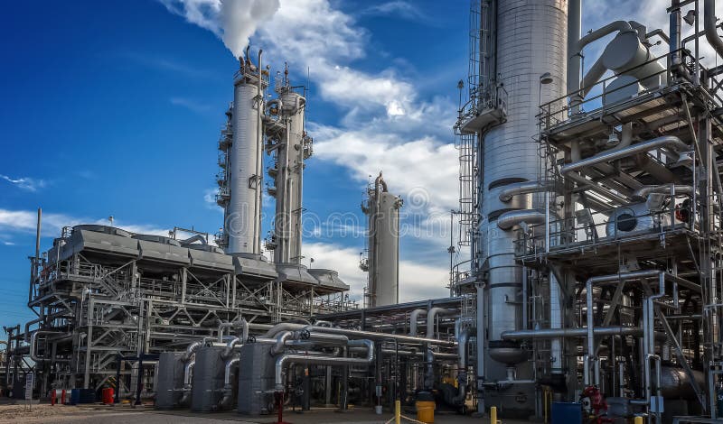 Refinery or Chemical Plant Process Unit and Equipment Stock Photo ...