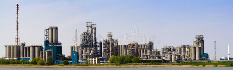 Oil refinery stock image. Image of chemical, petroleum - 7953467