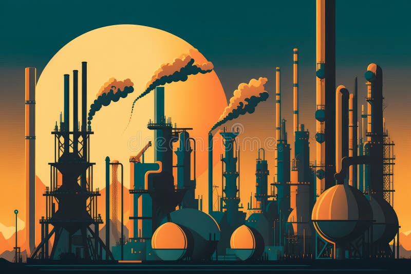 Chemical Towers Stock Illustrations – 235 Chemical Towers Stock ...