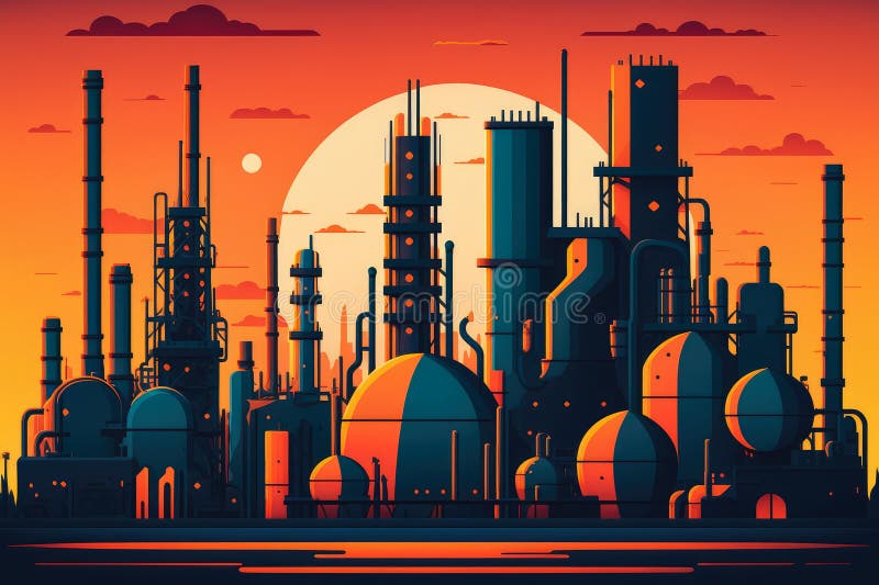 Chemical Towers Stock Illustrations – 235 Chemical Towers Stock ...