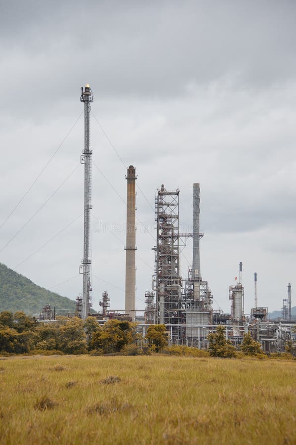 Refinery stock image. Image of pollute, industrial, production - 42985287