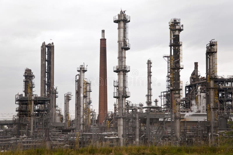 Oil Refinery in Germany editorial stock photo. Image of shivering ...