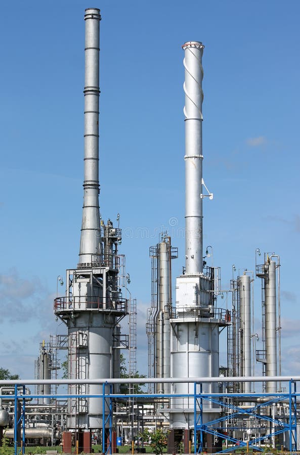 Refinery Petrochemical Plant Stock Image - Image of petrochemical ...