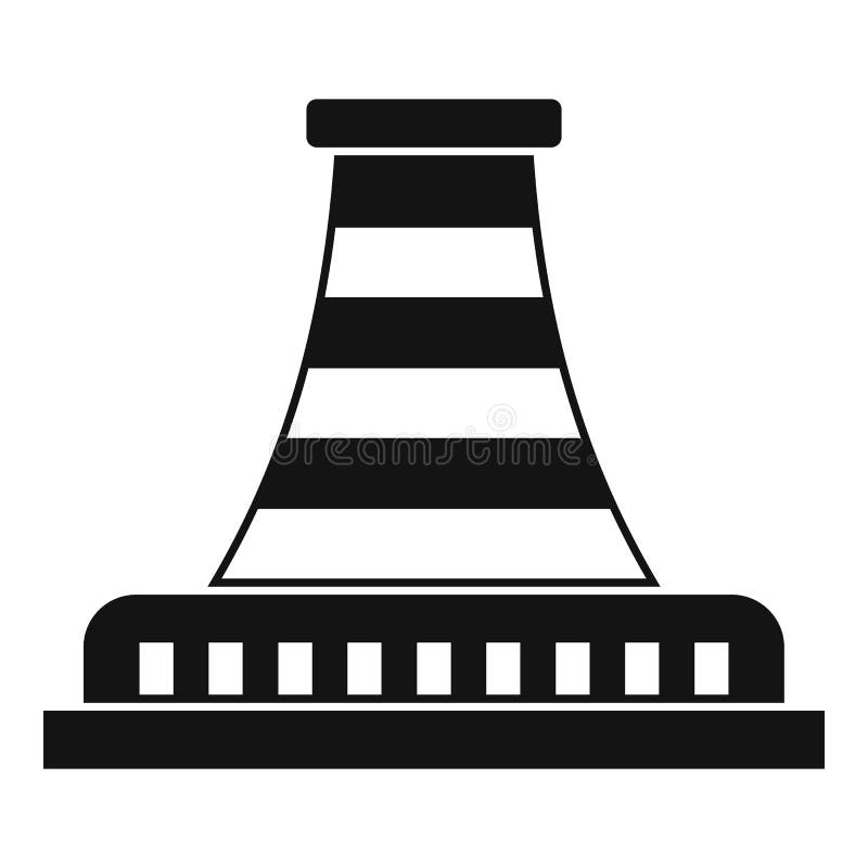 Refinery with Pipe Icon, Simple Style Stock Vector - Illustration of ...