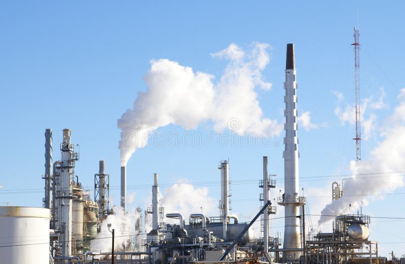 Refinery Pollution stock image. Image of architecture - 9465093
