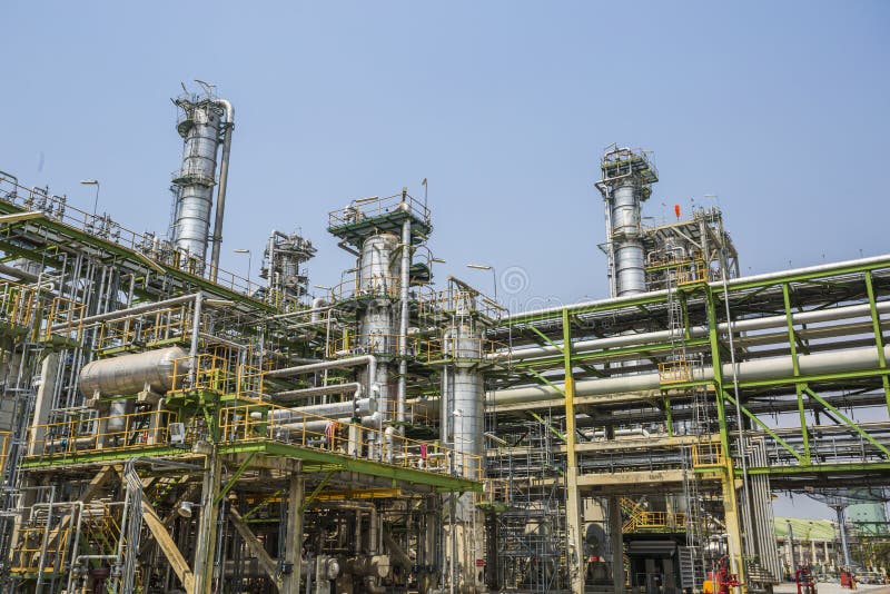 Refinery structure stock image. Image of environment - 56328415