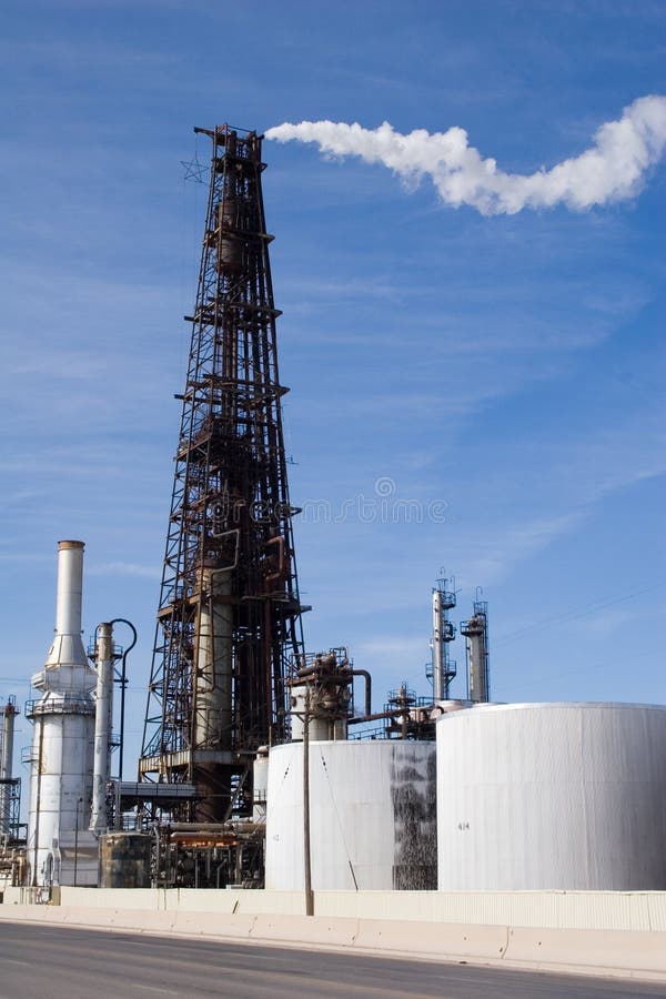 Refinery tower 1 stock photo. Image of petrol, gasoline - 398002