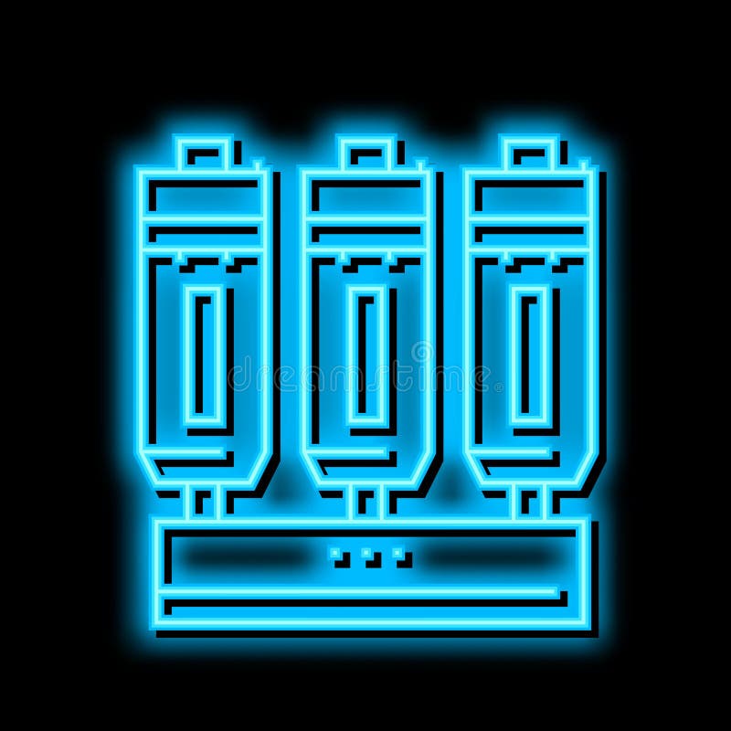 Refining Olive Neon Glow Icon Illustration Stock Vector - Illustration ...