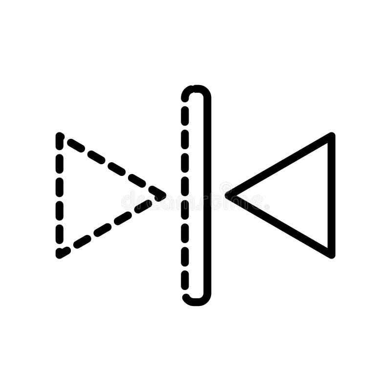 Reflect Icon Logo Vector Symbol. Flip Icon Isolated on White Background ...