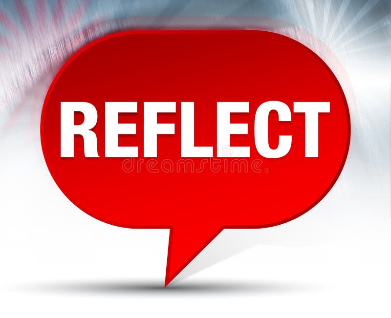 Reflect Red Bubble Background Stock Illustration - Illustration of ...