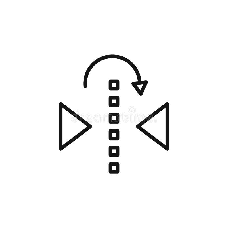 Reflect Tool Icon Outline Collection in Black and on White Background ...