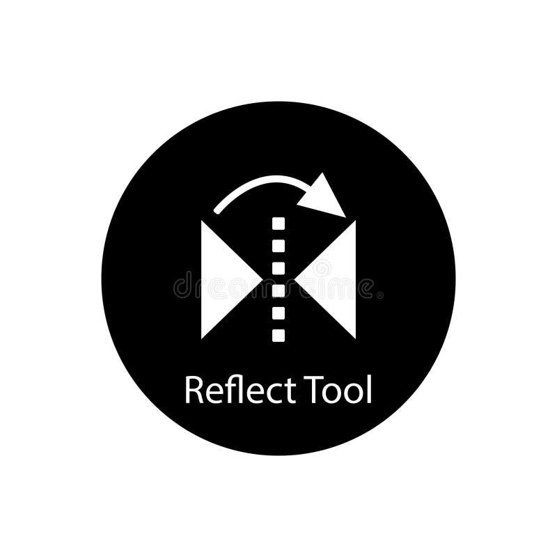 Reflect tool icon vector stock vector. Illustration of process - 287719454