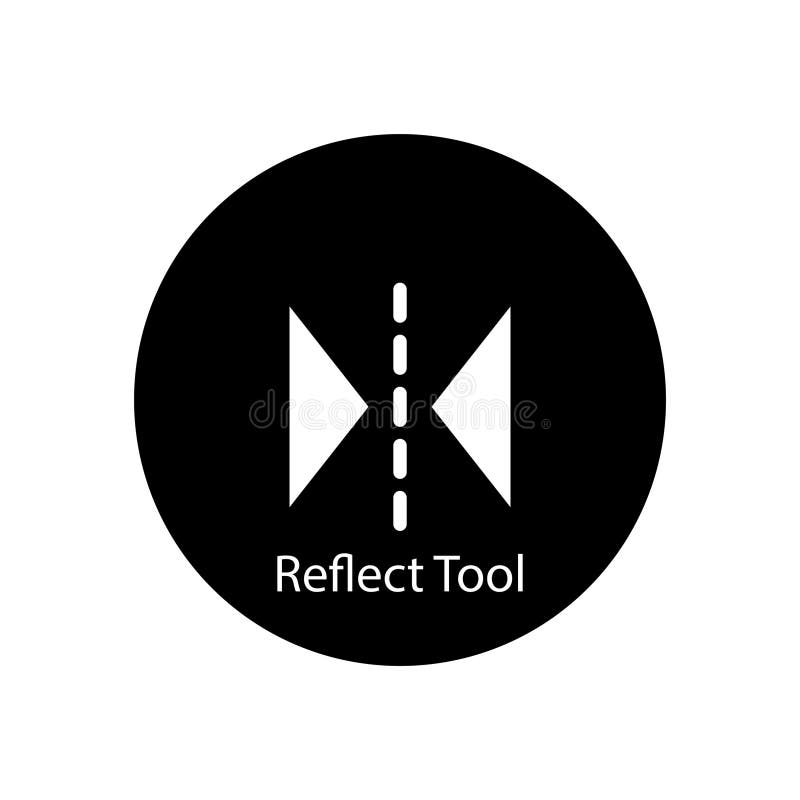 Reflect tool icon vector stock vector. Illustration of graphic - 287719462