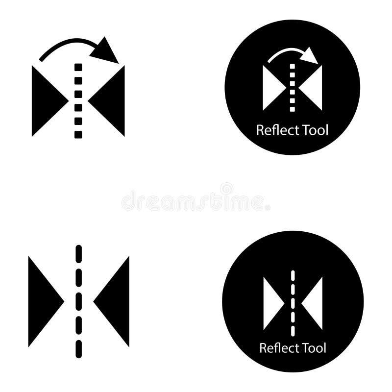 Reflect tool icon vector stock vector. Illustration of vision - 287814577