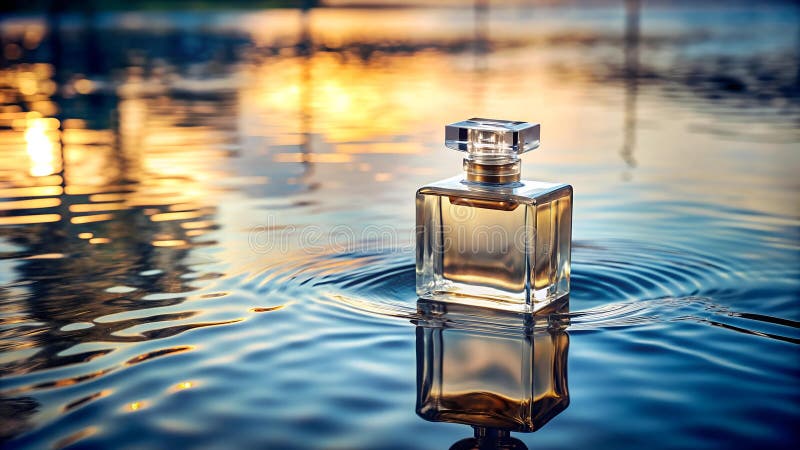 Reflected Beauty: the Chanel No. 5 Bottle Mirrored in a Pool of Water ...