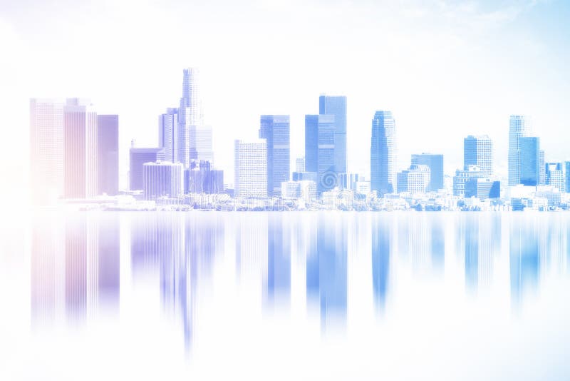 Reflected city backdrop stock photo. Image of reflection - 105633494