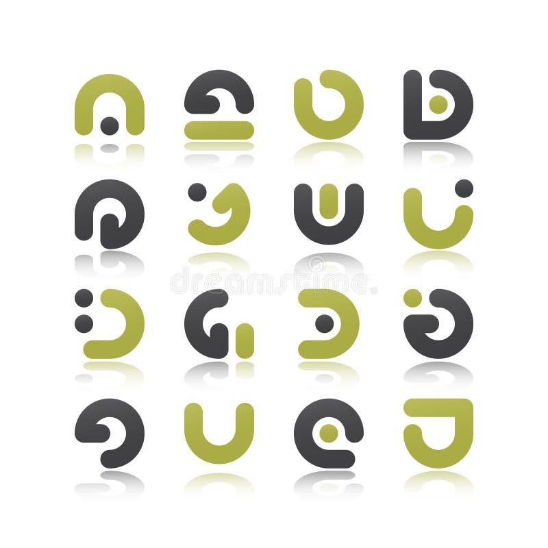 Reflected elements stock illustration. Illustration of shape - 42134160