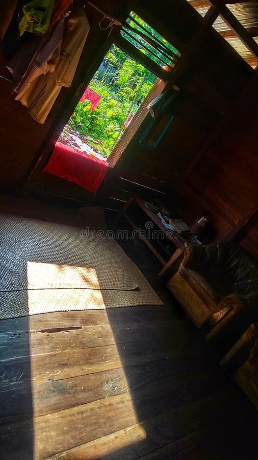 Reflected Light into the Room of the House Stock Photo - Image of ...