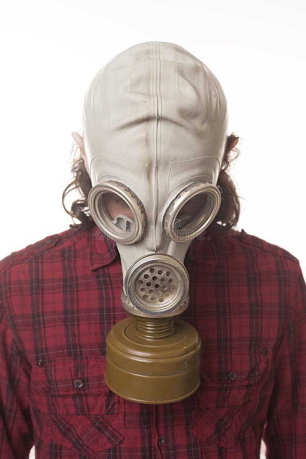Apocalypse, Nuclear Disaster, Man with Gas Mask, Protection Stock Image ...
