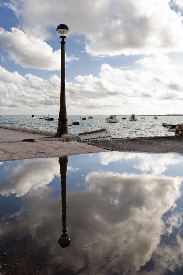 Reflected sky stock image. Image of nature, street, splash - 21113217