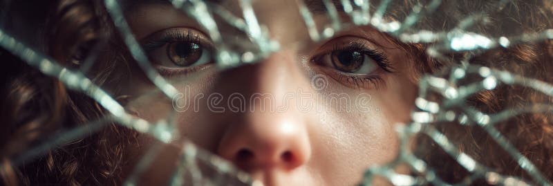 Reflecting on a Distorted Self-Image through Shattered Glass in an ...