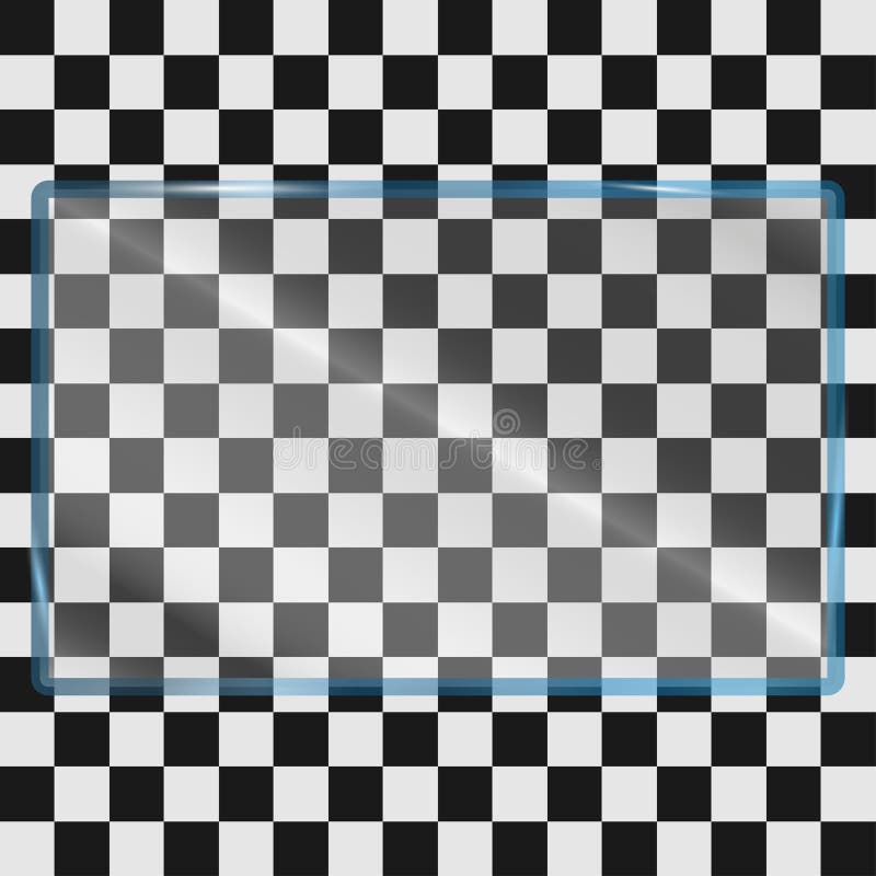 Reflecting Glass Banner. Acrylic and Glass Texture with Glares and ...