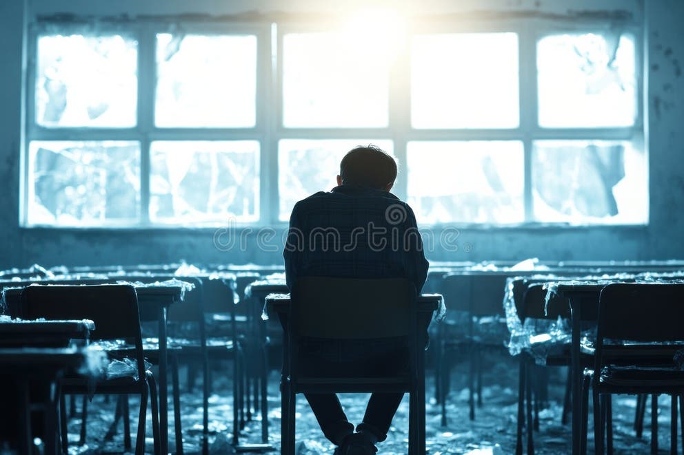 Reflecting on Isolation in a Neglected Classroom with Broken Windows ...