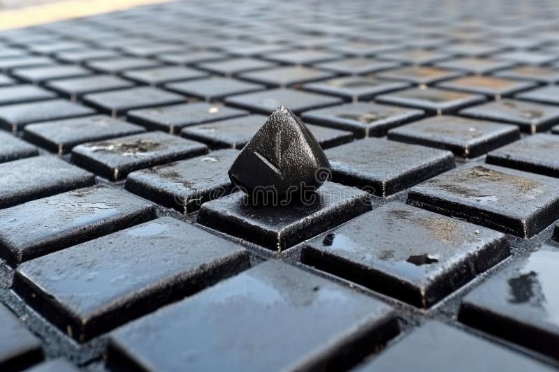 Reflecting Light, Pyramid on Tiles for Abstract Concept and Simple ...