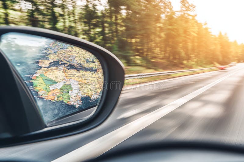 Reflecting on the Past by Looking Back: a Rear View of a Person Setting ...