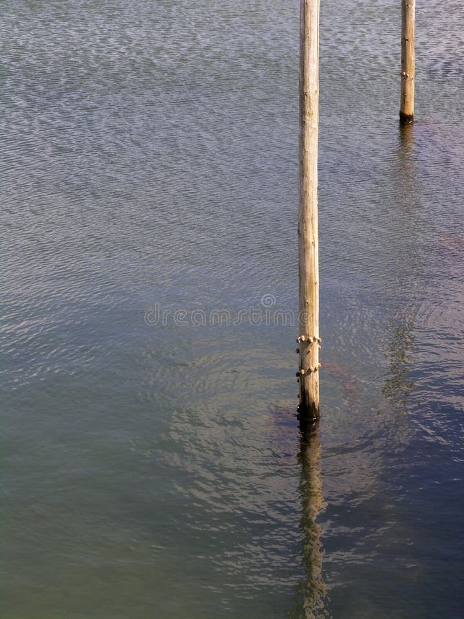 Reflecting pole stock image. Image of ocean, reflections - 653531