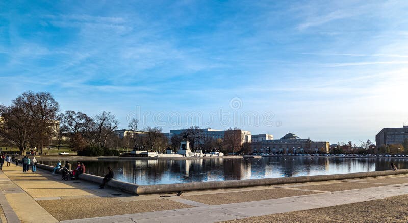 Reflecting Pool in Front of the Equestrian Statue of General Ulysses ...