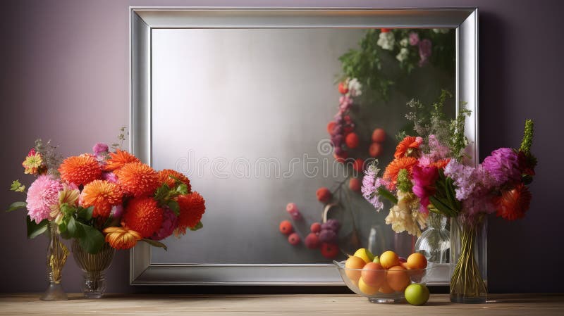 Reflecting silver square stock illustration. Illustration of square ...