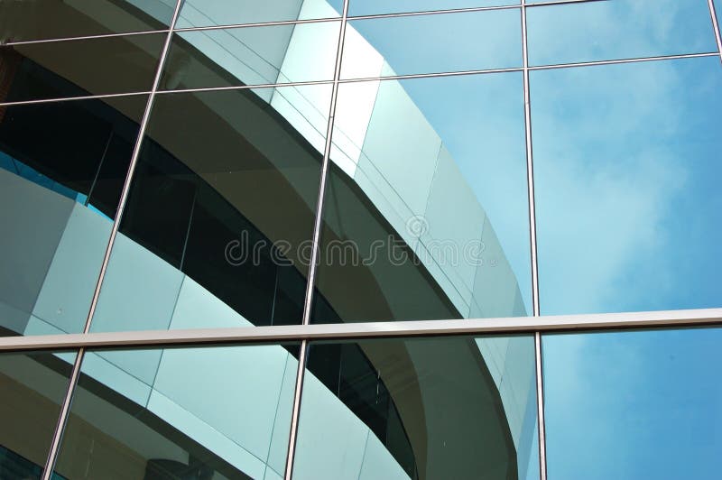 Reflecting window stock photo. Image of curve, university - 640044