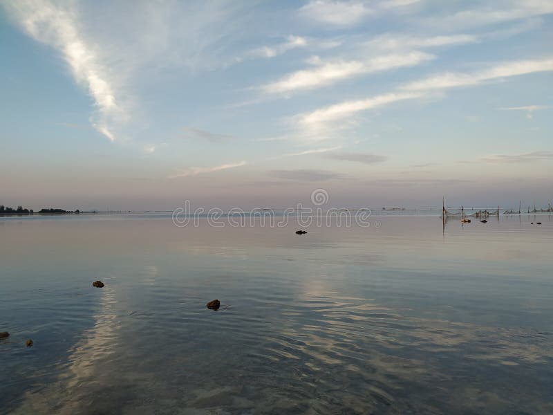 Reflection in the beach stock image. Image of reflection - 229919159