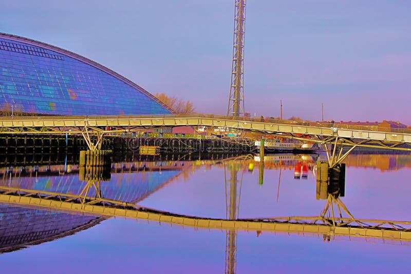 A Reflection of the Bell Bridge Stock Image - Image of whisky ...