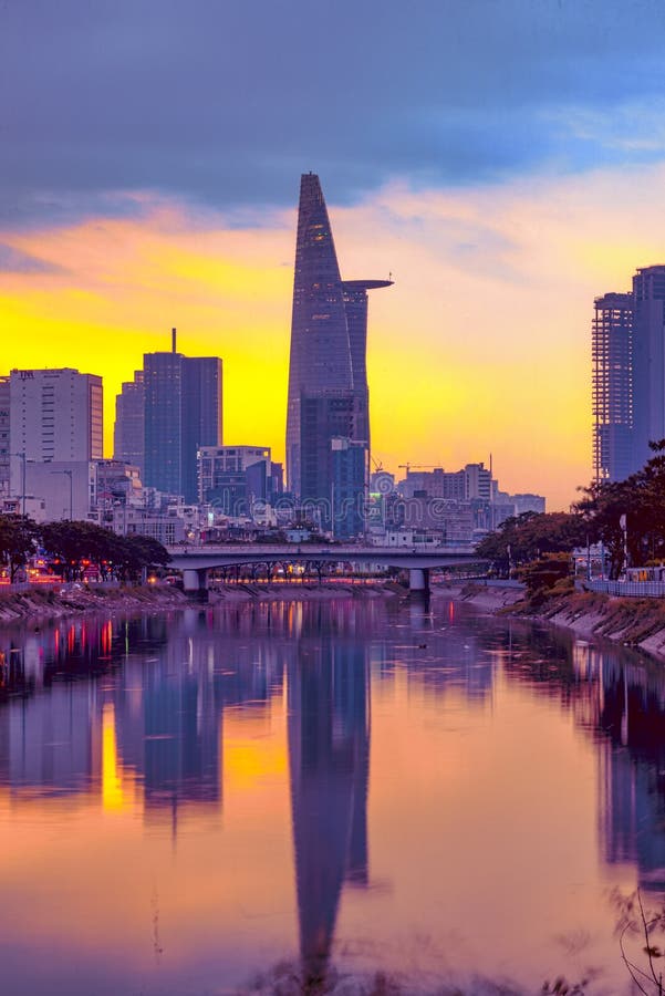 Reflection of Bitexco Building Editorial Photography - Image of city ...