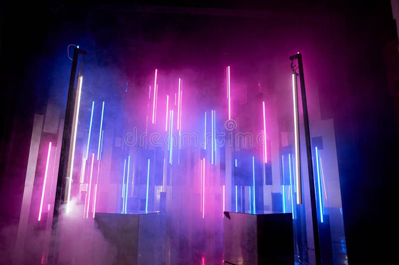 The Reflection of Blue and Pink Light at the Surfaces. the Atmosphere ...