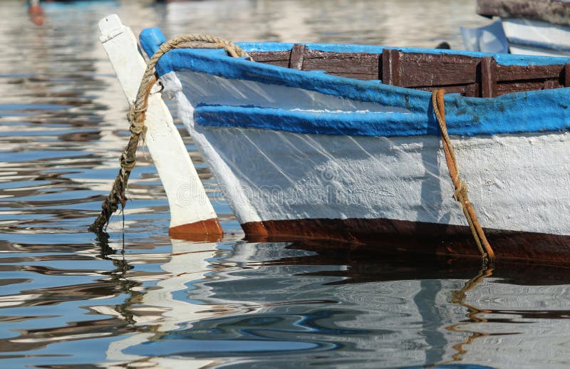 Reflection of the Boat in the Water Stock Image - Image of seasons ...
