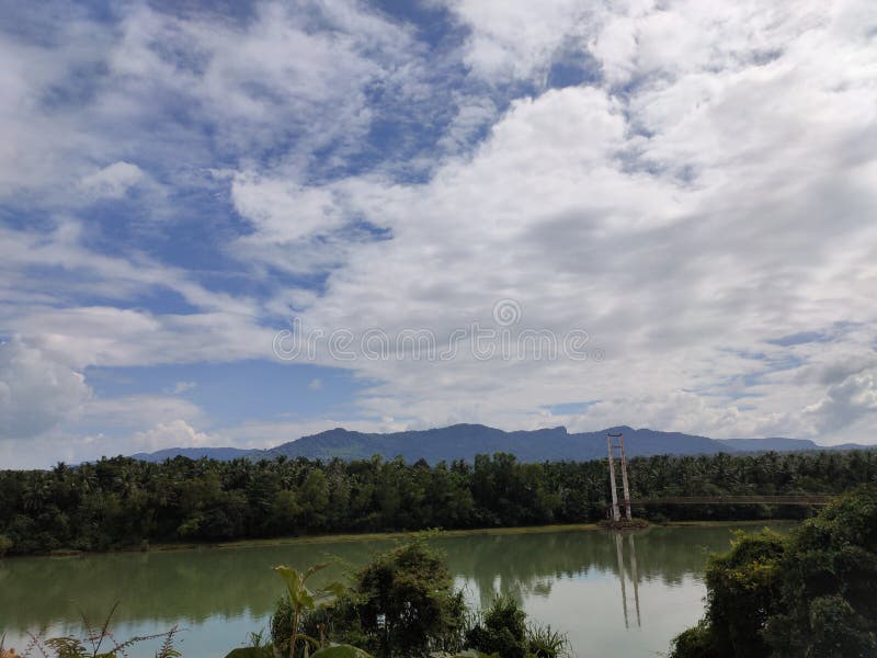 Reflection of Bridge in Water Sharavati River Stock Photo - Image of ...